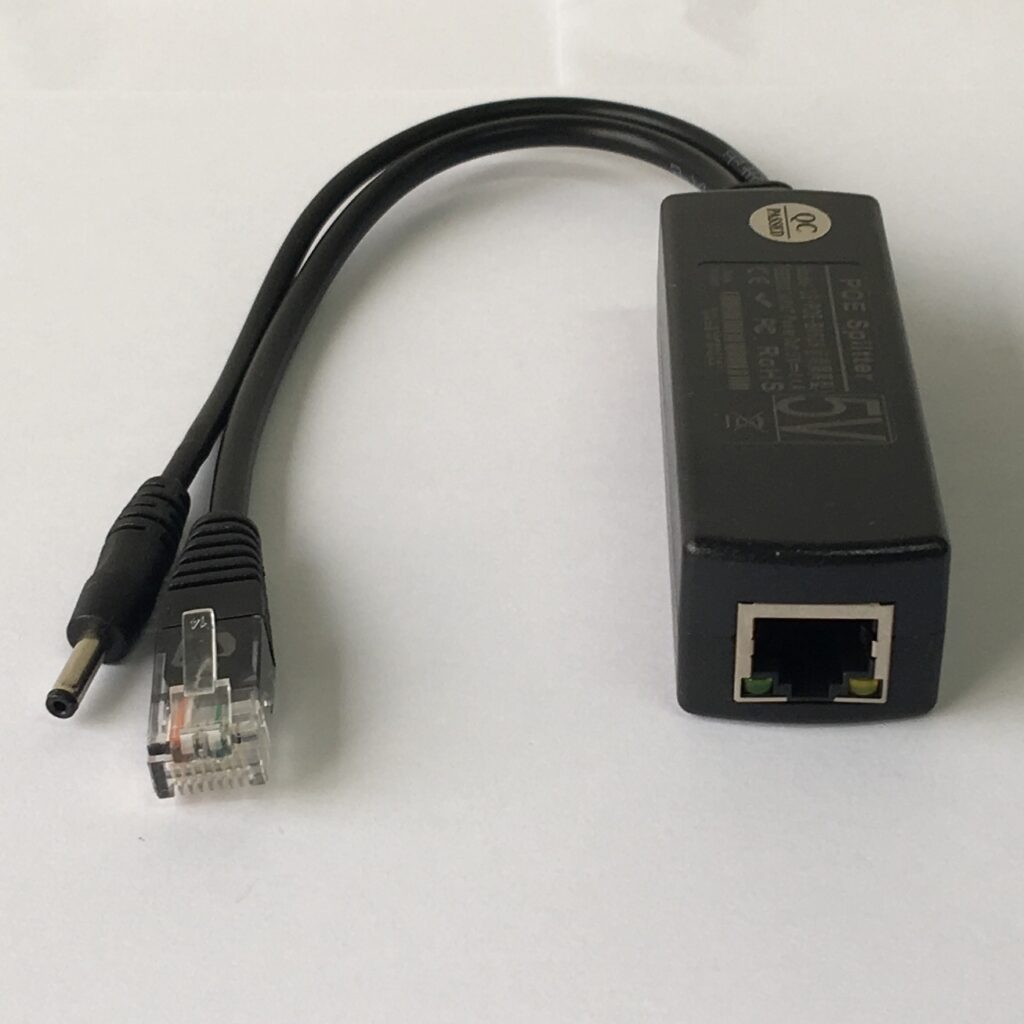 5V 2.4A POE SPLITTER with 3.5mm OD/1.35mm ID Barrel DC jack - PINE STORE